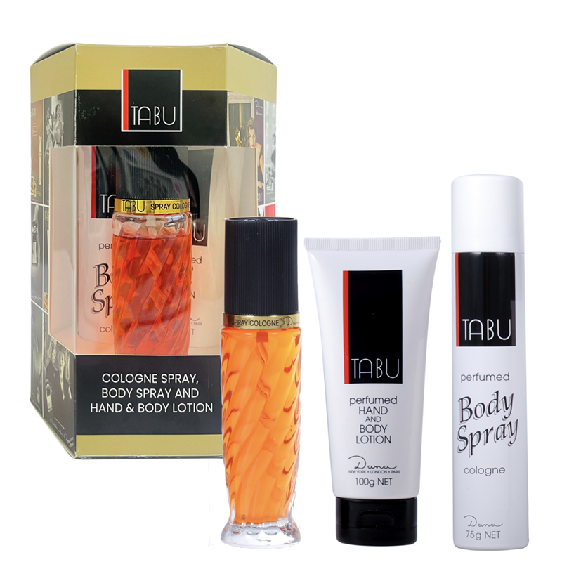 Tabu Eau De Toilette 60ml 3 Piece Gift Set